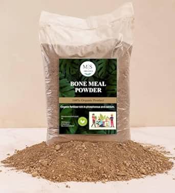 MS ORGANICS 100% Organic Bone Meal for Plants Home Gardening | Steamed ...