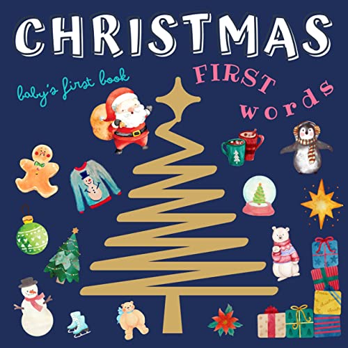 Amazon | Baby's First Christmas Book First Words: Christmas Books for ...