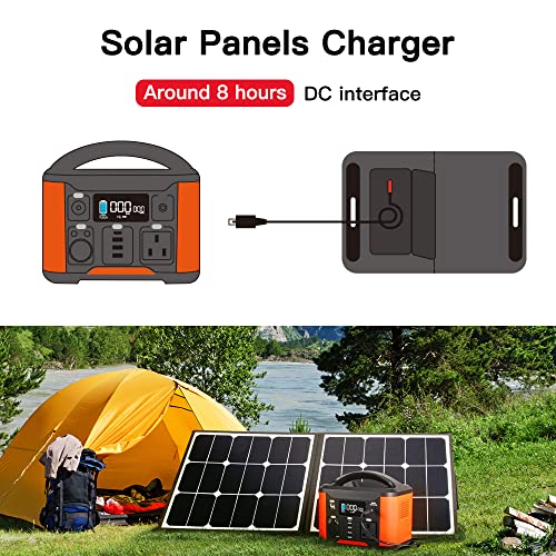 SEASON Portable Solar Generator 388Wh-300W, Power Station Explorer with ...