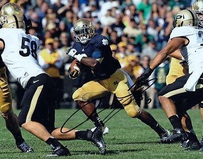 Theo Riddick Signed 8x10 Photo w/COA Notre Dame Football Fighting Irish ...
