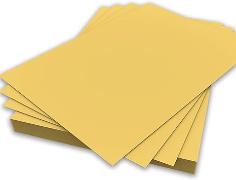 A4 Bright Yellow Colour Paper 80gsm Sheets Double Sided Printer Paper ...