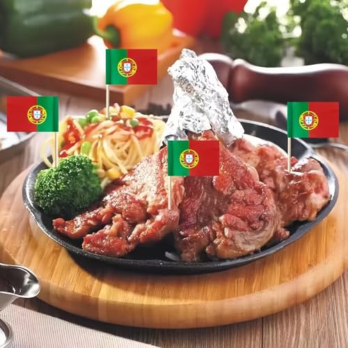 100Pcs Mini Portugal Flag Toothpicks Cupcake Toppers,Portugal Flags ...