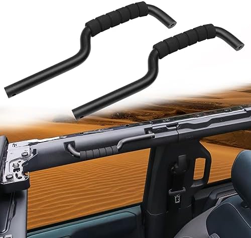Amazon.com: HIBRONGO 2PCS Roll Bar Metal Grab Handle Compatible with ...