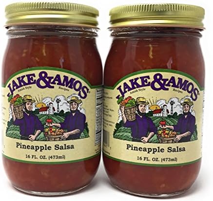Amazon.com: Jake & Amos Pineapple Salsa / 2 - 16 Oz. Jars