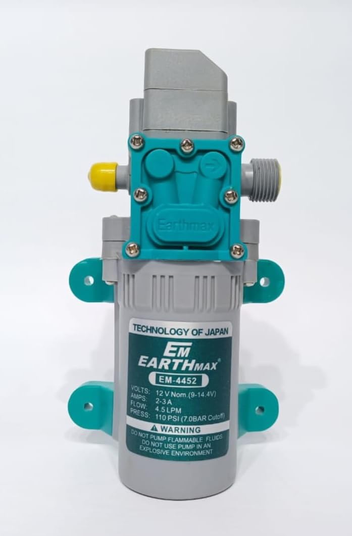EARTHMAX Heavy Duty 12V DC Moter Pump set 110 PSI Micro Electric ...