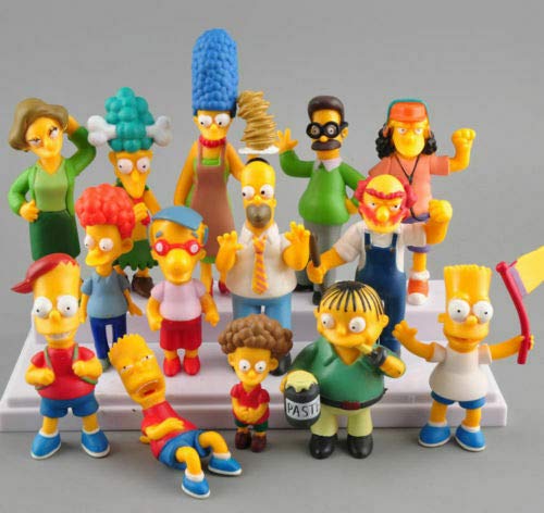 Buy 14 pcs Simpsons Family Barte, Marge, Homer, Ned Flanders, Ralph, E ...
