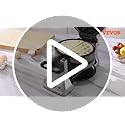 Amazon.com: VEVOR Waffle Maker 1200W Square Waffle Iron, Non-Stick ...