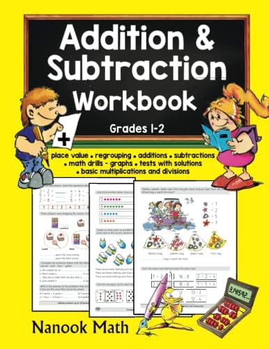 Addition & Subtraction Workbook: Grades 1-2 (Ages 6 to 8), 72 Practice ...