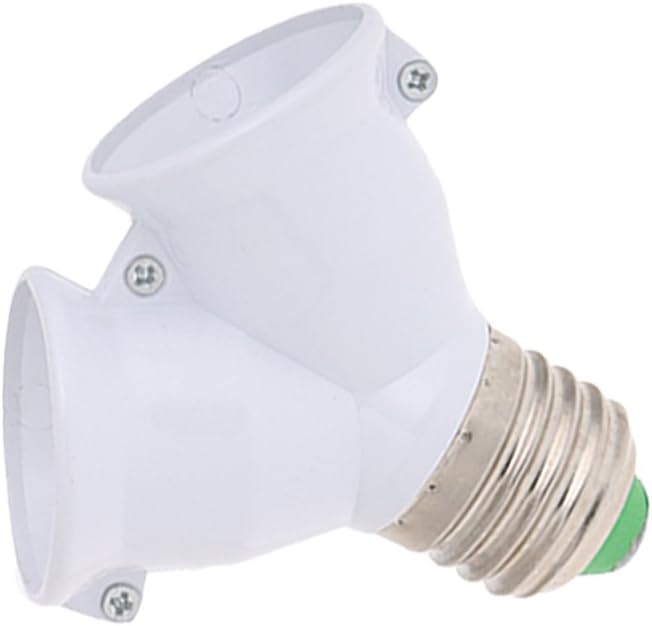 LIYUDL New E27 to Double E27 Base LED Light Socket Extender Adapter ...
