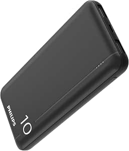 PHILIPS 10,000 mAh Powerbank with Dual USB A and USB-C Input Ports ...