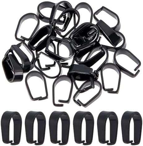 Amazon.com: SUNNYCLUE 1 Box 30Pcs Pinch Bails Snap on Bails Stainless ...