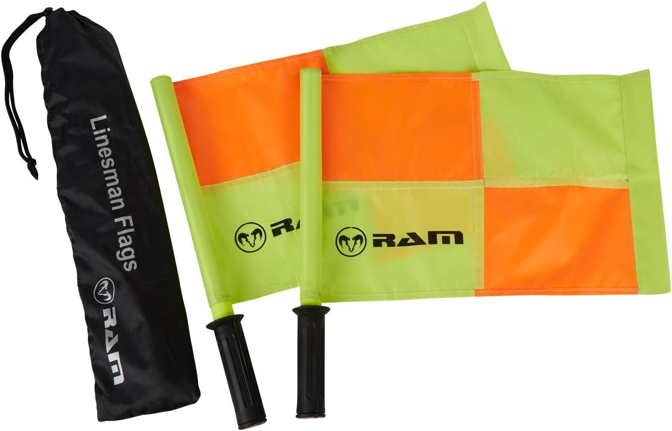 Ram Rugby Linesman Flags - 2 Per Set - Refereeing Accessories : Amazon ...
