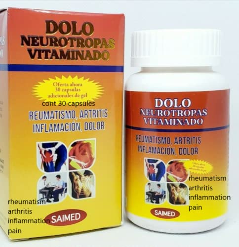 Buy Burch Dolo Neurotropas ado Complejo B Joint Pain 30 Softgels Online ...