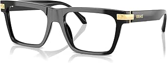 Amazon.com: Versace VE3354 - GB1 Eyeglasses Man Black 55 mm : Clothing, Shoes & Jewelry