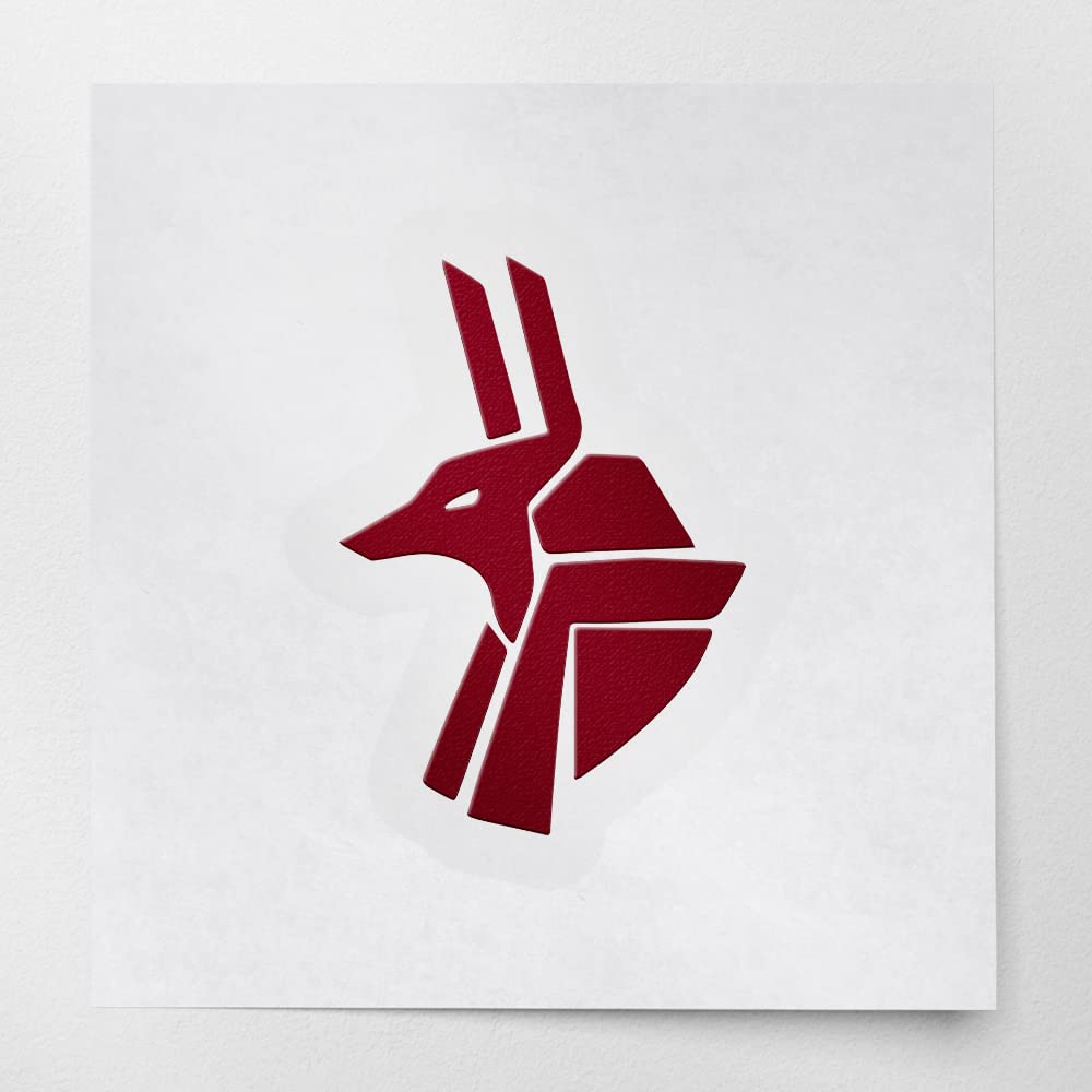 Egyptian Anubis Symbol Geometric Egyptian Anubis Dog Logo