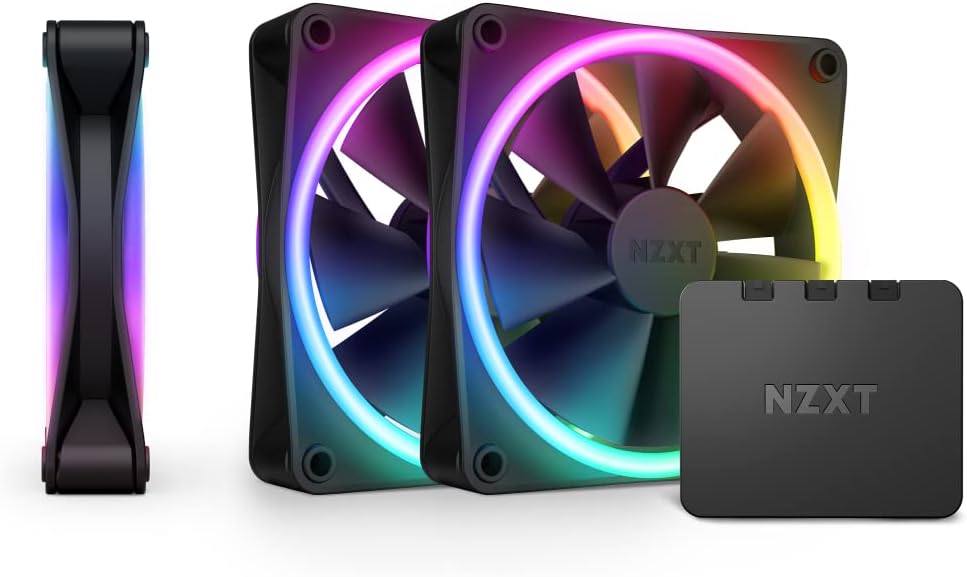 NZXT RGB & Fan Controller - AC-CRFR0-B1-6 RGB Lighting Channels - 3 Fan ...