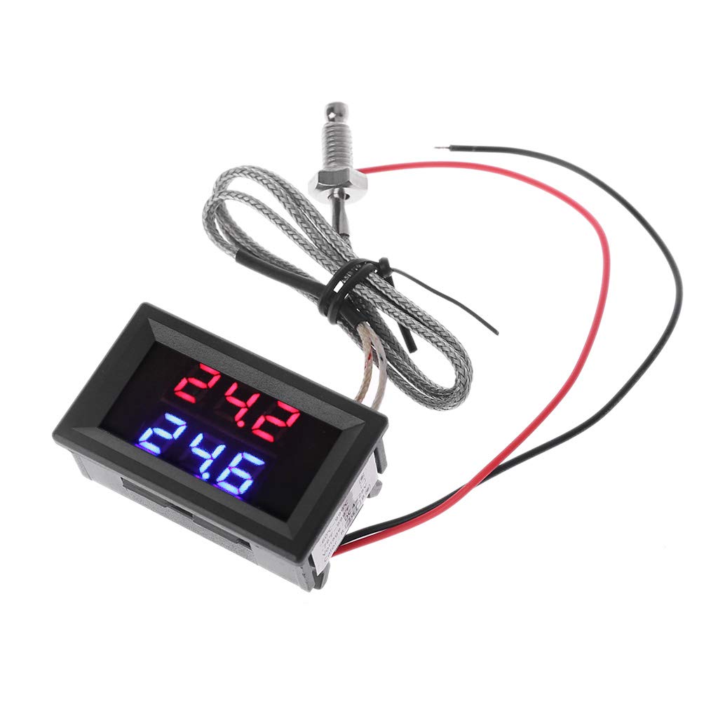 Digital Display High Temperature Thermometer K-Type Thermocouple ...