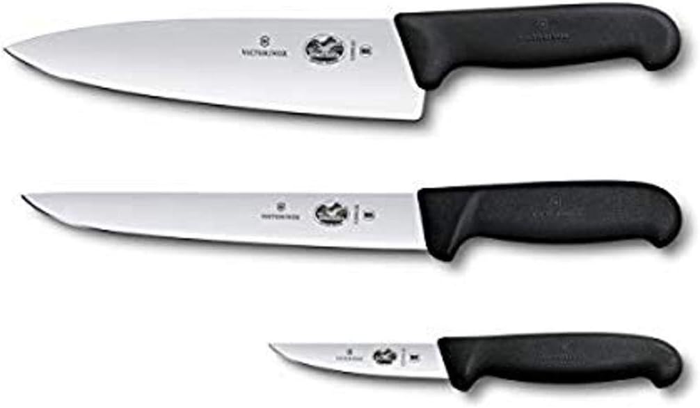 Amazon.com: Victorinox 3-Piece Chef's Set with Fibrox Pro Handles ...