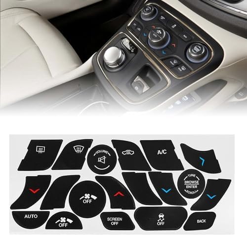 Amazon.com - NPSNGSJY Car Button Stickers Interior Decals Compatible ...