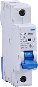 Amazon.com: NB1-63DC 1P 2P DC MCB Mini Circuit Breaker DC 12V 24V 250V ...