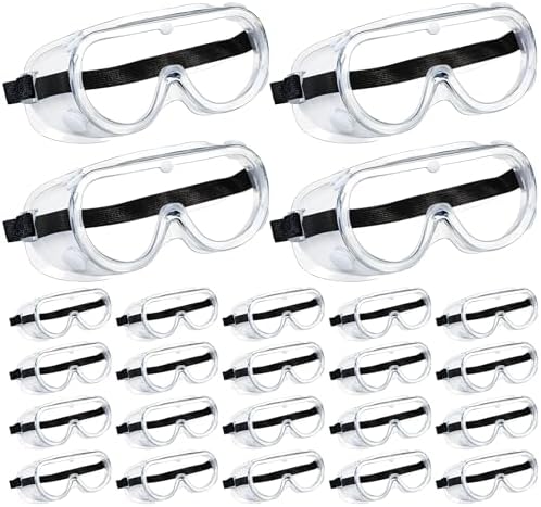 Saysurey Safety Goggles Anti Fog Lab Goggles Clear Protective Eye ...