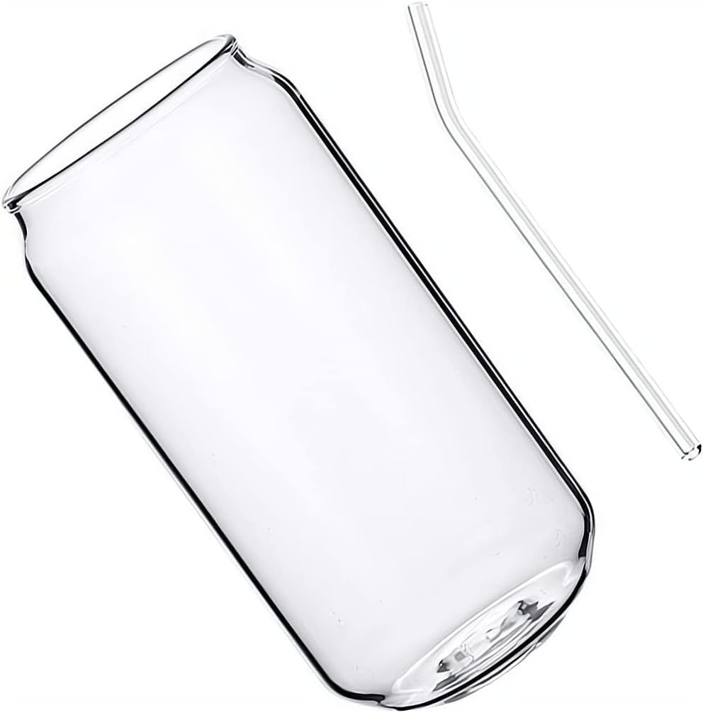 Buy Wosta Glass Cans,Can Shaped Glass Glass Cups Transparent Water Cup ...