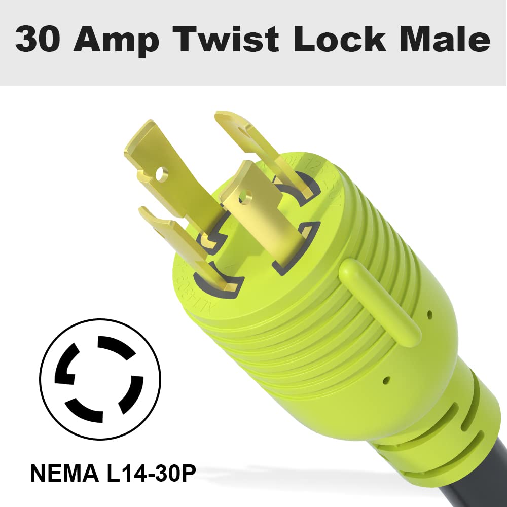Snapklik.com : XGGYA 4 Prong 30 Amp To 50 Amp RV Generator Adapter Cord ...