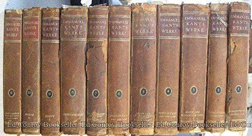 Immanuel Kant's Works 11 Volume Set Complete: Immanuel Kant: Amazon.com ...