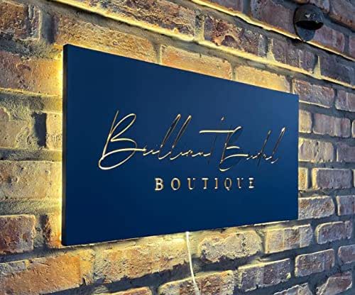 Amazon.com: Backlit Custom Sign (12x24 in (rectangle), Warm White 2700K ...