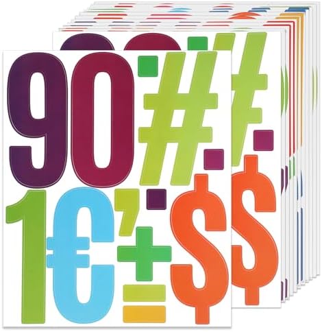 Amazon.com: Ymapinc Alphabet Stickers, 5 Inch Self Adhesive Letter and ...