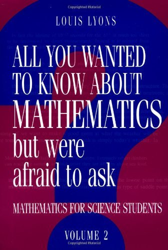 Amazon.in: Buy All You Wanted to Know about Mathematics but Were Afraid ...