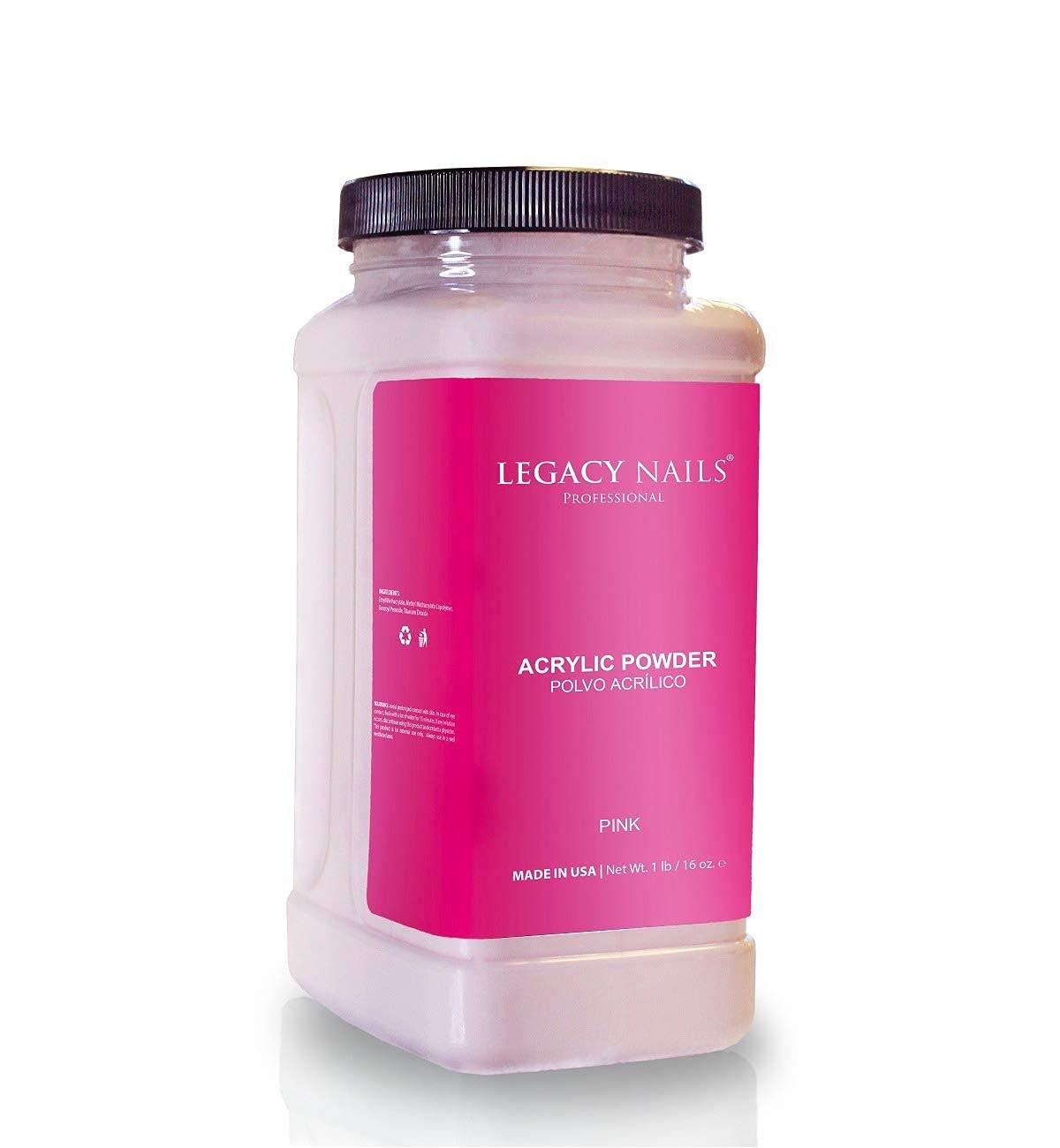Amazon.com: Legacy Nails Professional Crystal Pink Acrylic Powder, Net ...