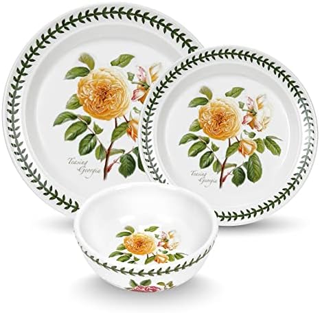Amazon.com | Portmeirion Botanic Roses 3-Piece Dinnerware Set | Service ...