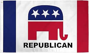 Amazon.com : Republican Flag 3x5ft Poly - Political Decor : Patio, Lawn ...