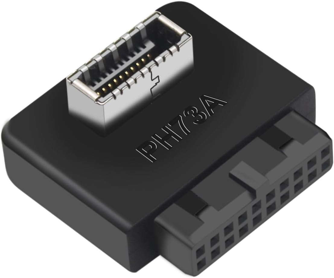 lilila-ree USB 3.2 Gen 1 to USB 3.2 Gen 2 Header Adapter, USB 3.1 Type-E Key-A to USB 3.0 20 Pin ...