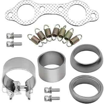 Amazon.com: Exhaust Muffler Gasket Seal Spring Rebuild Kit Replacement for Polaris Ranger RZR ...