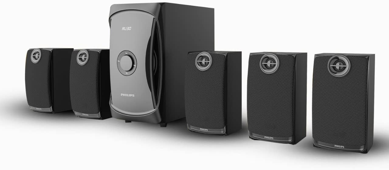 PHILIPS Audio TAV7587 5.1 Channel 100W Bluetooth Multimedia Speaker ...
