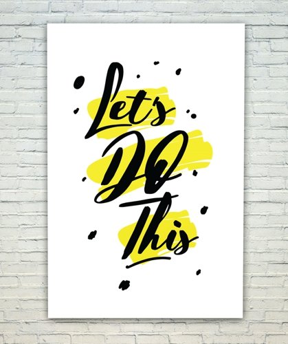 Posterskart Lets Do This Motivational Poster for Room 300 GSM Matte ...