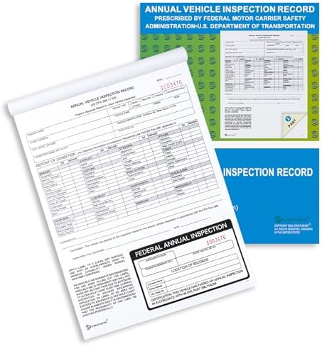 Motor Vehicle Inspection Report Annual Vehicle Inspection Form And ...