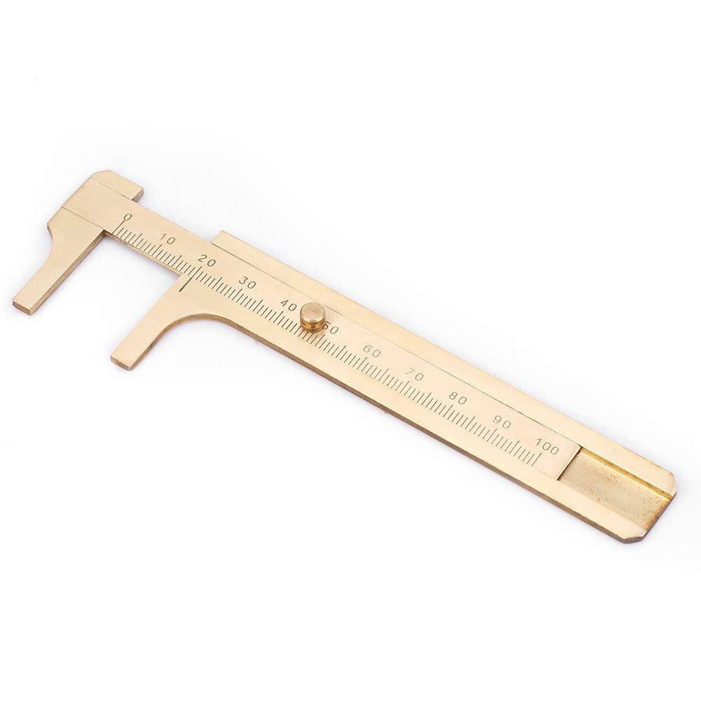 Vernier Caliper Measuring Tool, 0-100mm Brass Vernier Caliper Sliding ...