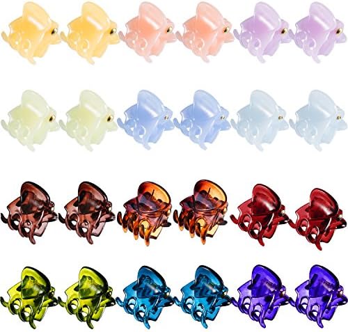 Amazon.com : HOTOP 24 Pcs Mini Hair Clips, Small Hair Claws, Non-Slip ...