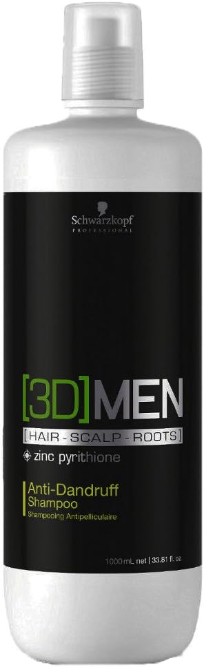 Amazon.com : Schwarzkopf [3D]Men Anti-Dandruff Shampoo 1000ml : Beauty ...