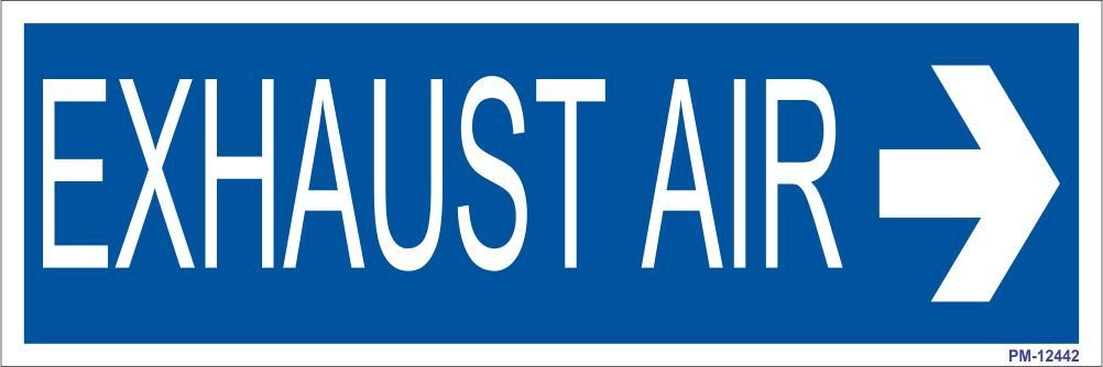 Signageshop Exhaust Air Sign : Amazon.in: Industrial & Scientific