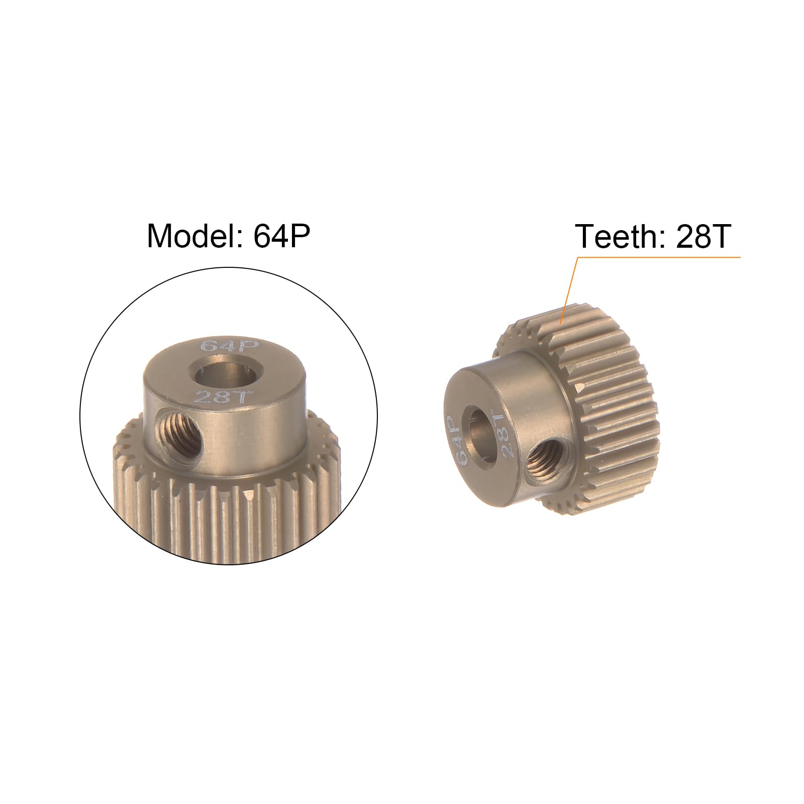 FriHobby Steel 12T/24T Pinion Gear Differential Helical Gear Set Front ...