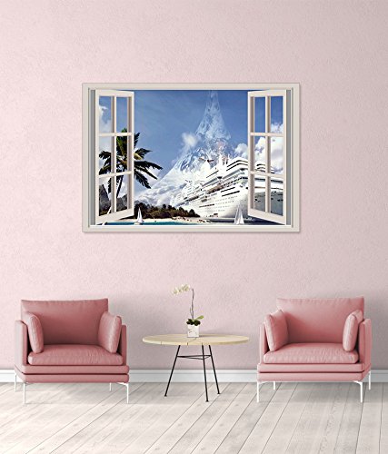 Buy Fine Arts Window Illusion Poster for Home and Office - Size 36 Inch ...