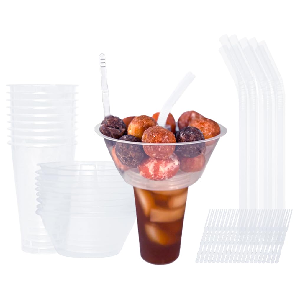 Amazon.com: Disposable Snack and Drink Cup - Drink and Snack Cup in One ...
