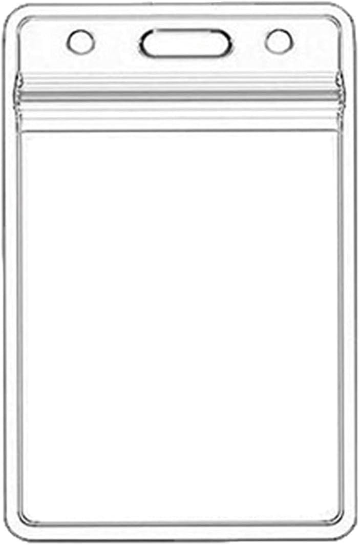 Amazon.com : Vertical ID Badge Holder - Waterproof Clear Name Tag ...