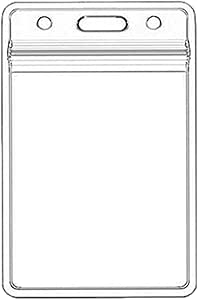 Amazon.com : Clear ID Badge Holder - User-Friendly Vertical Name Tag ...