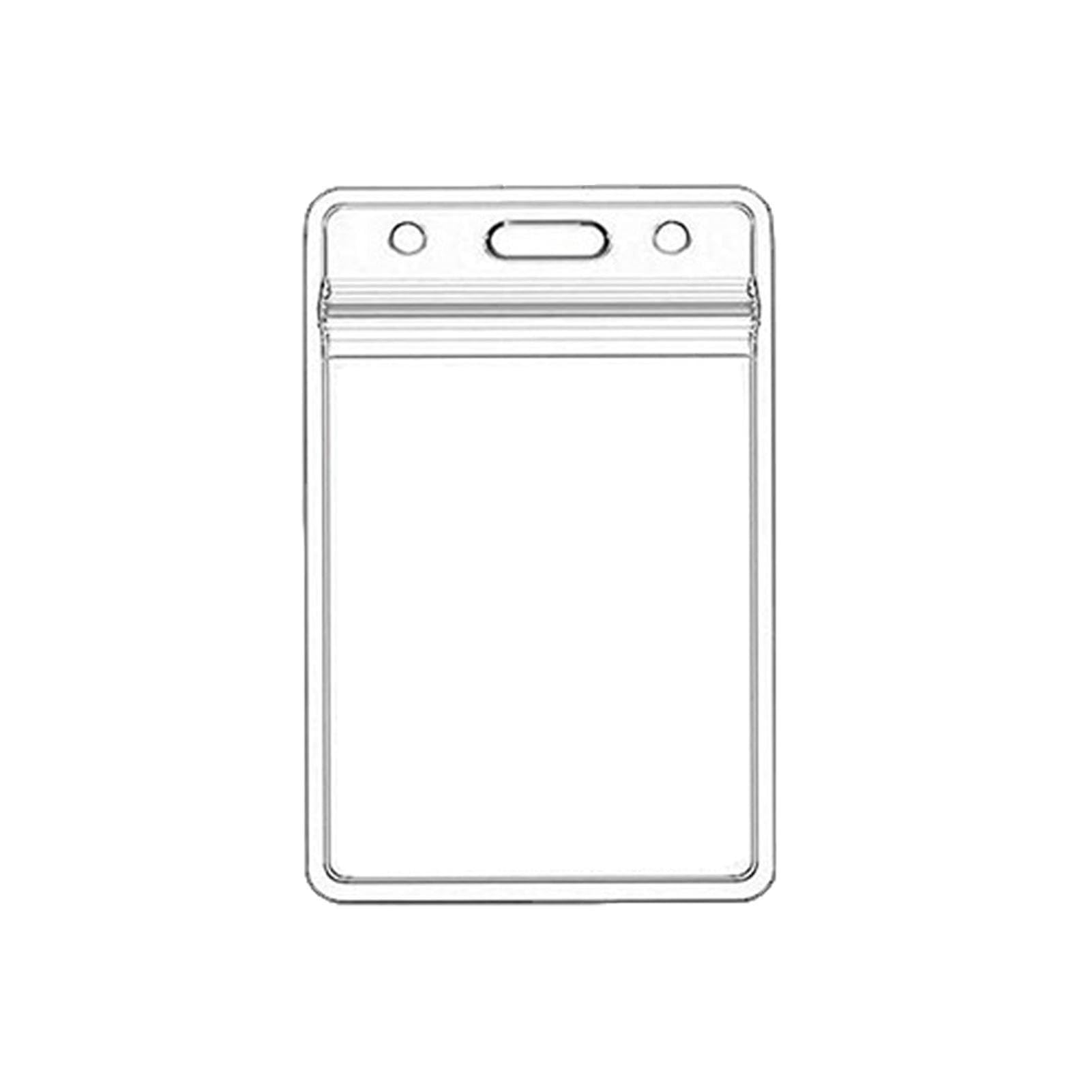 Amazon.com : Vertical ID Badge Holder - Waterproof Clear Name Tag ...