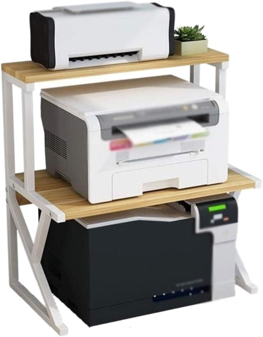 Amazon.com: DRMEE Printer Holder 3 Tier Printer Stand Small Printer ...